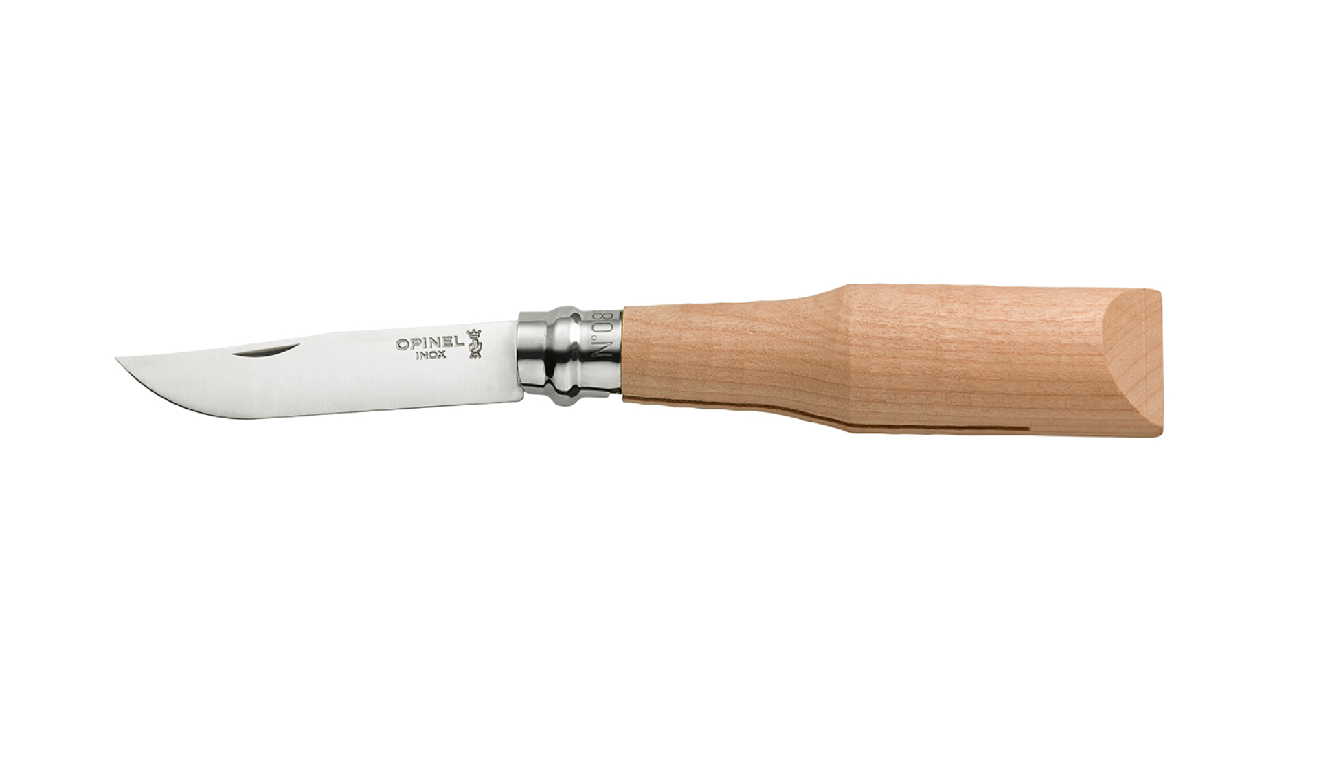 Rough Handle N°08 Wild Cherry Wood Stainless Steel | Opinel.com